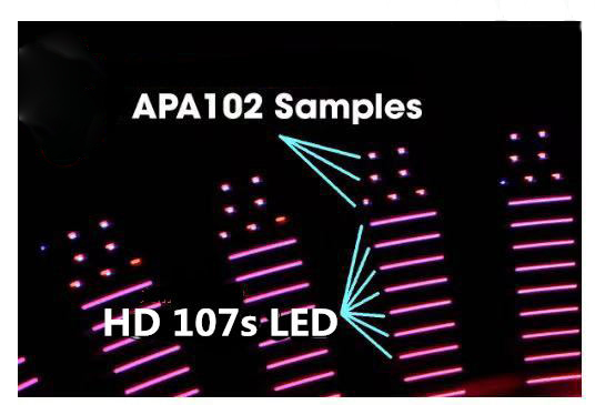 NS107S Compare APA102 Leds | Newstar LED Strips