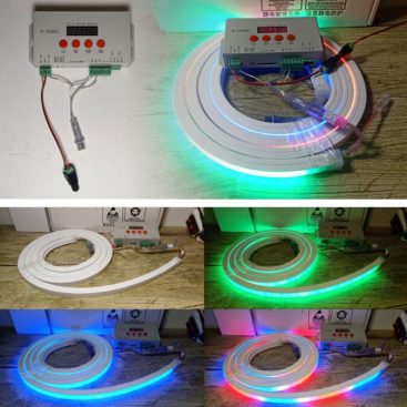 Pixel Poi 144LEDs 10mm PCB DC5V APA105 SK6812 Pixel LED Strip Lights ...