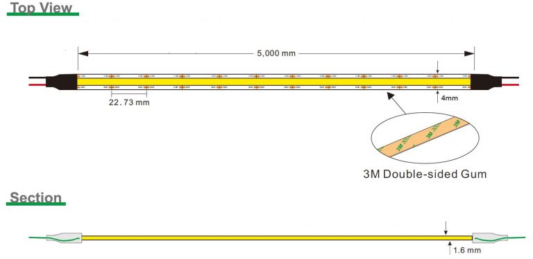 4mm PCB COB LED Tape | Newstar LED Strips